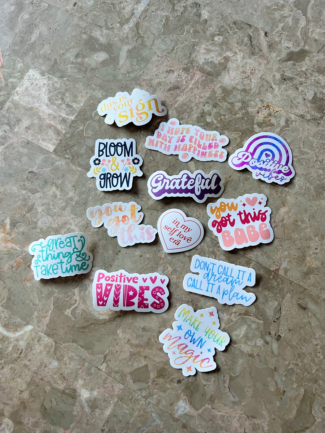 Positive Affirmation Sickers | Water Bottle Stickers | Laptop Stickers ...