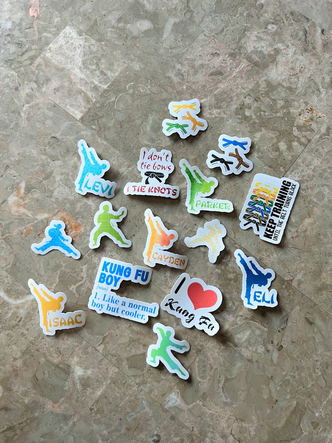 Kung Fu Stickers | Karate Stickers | Water Bottle Stickers | Laptop ...