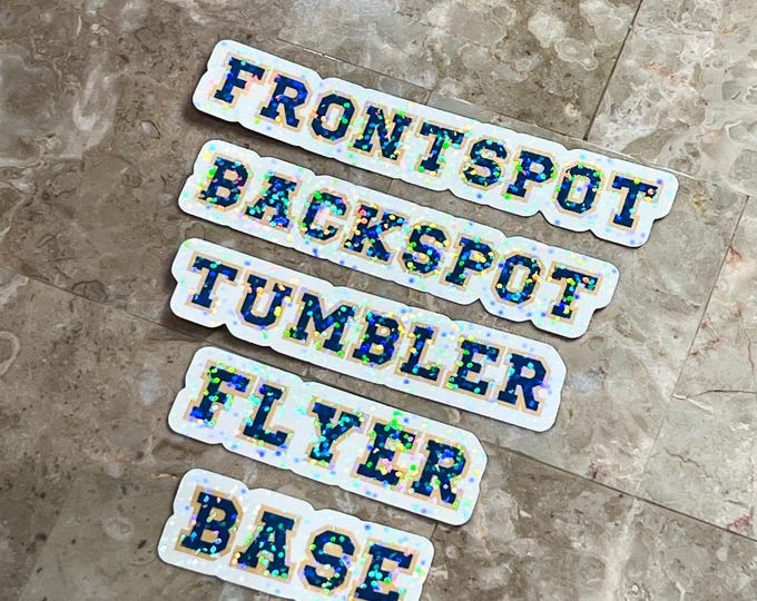 Personalized Cheerleader Stickers, Custom Decals, Girls Cheerleader ...