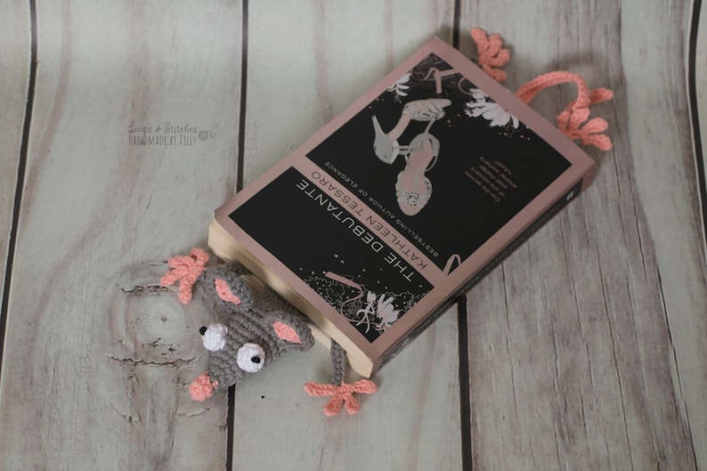 Rat Bookmark | Crochet Rat Bookmark | Amigurumi Rat Bookmark | Ready to ...