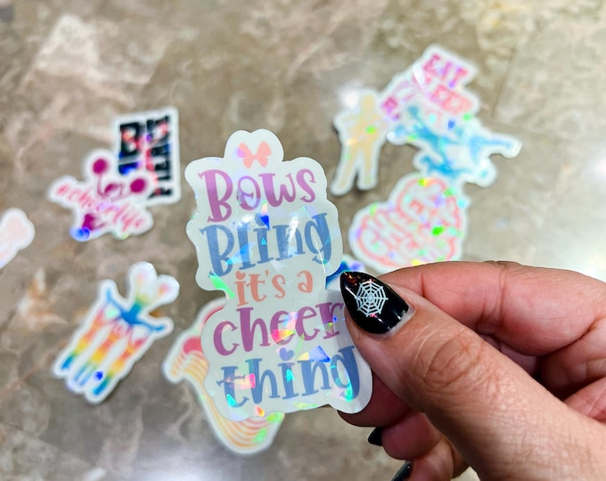 Personalized Cheerleader Stickers, Custom Decals, Girls Cheerleader ...