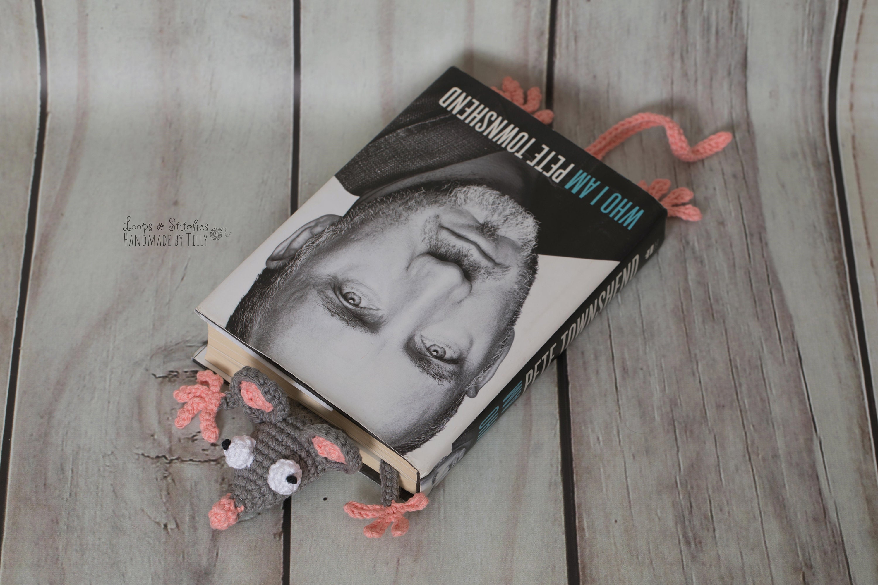 Rat Bookmark | Crochet Rat Bookmark | Amigurumi Rat Bookmark | Ready to ...