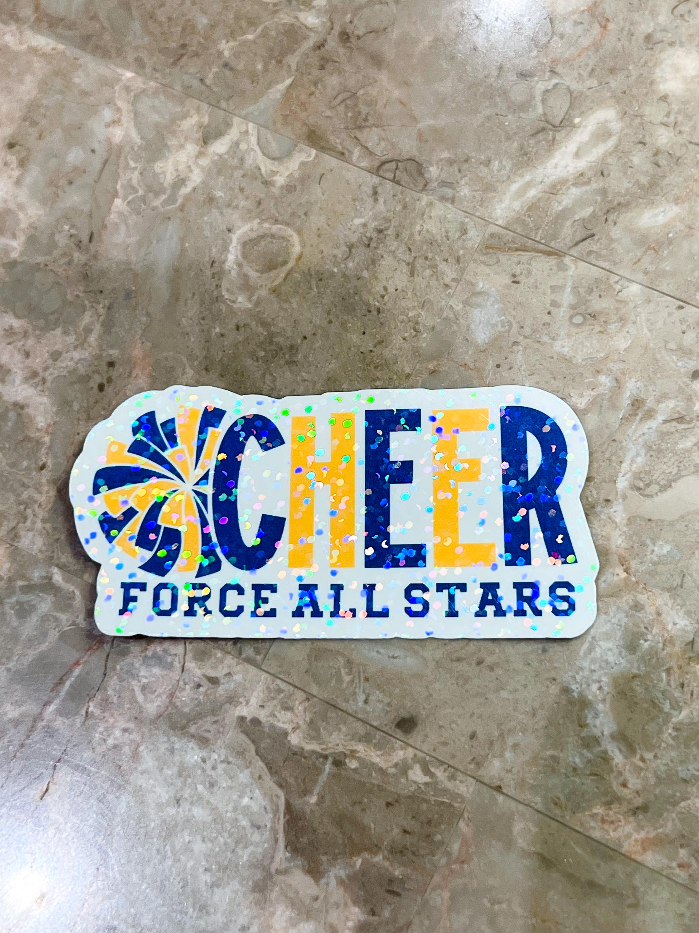 Custom Cheerleading Stickers: Waterproof Vinyl Water Bottle Stickers ...
