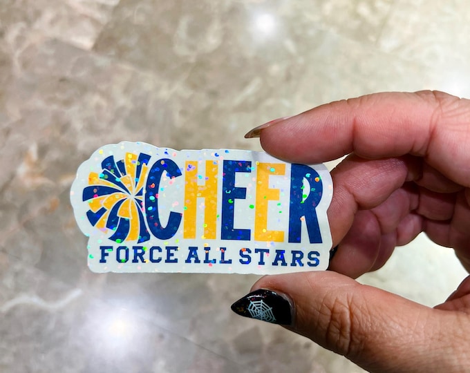 Personalized Cheerleader Stickers, Custom Decals, Girls Cheerleader ...