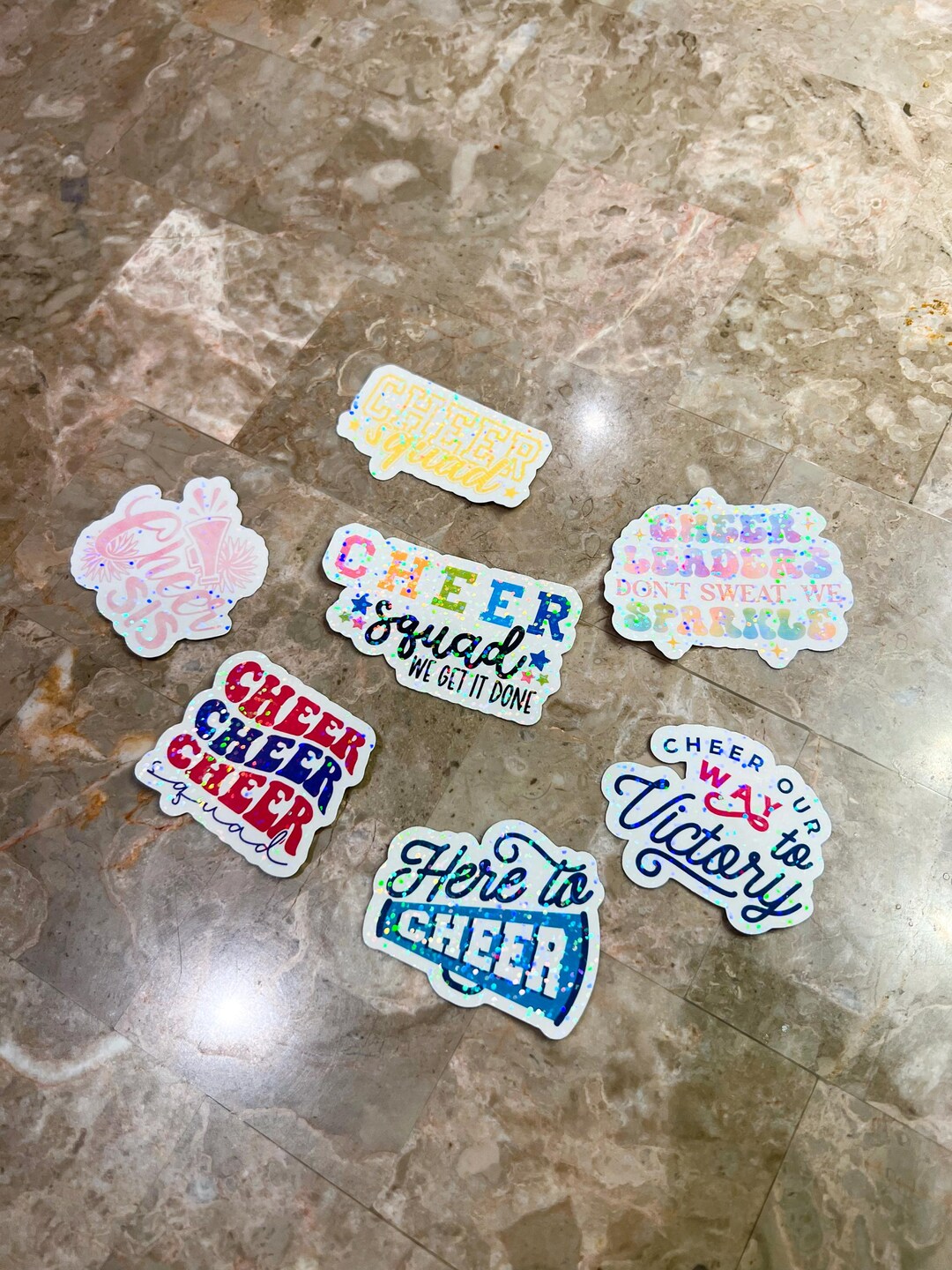 Cheerleader Stickers | Water Bottle Stickers | Cheer Sticker Pack ...