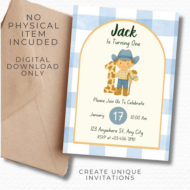 My First Rodeo Clipart Bundle, Watercolor Cowboy, Baby Shower PNG ...