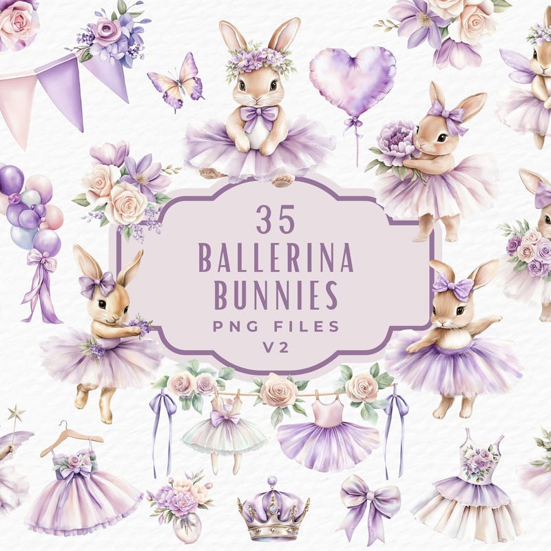 Cute Purple Bunny - Etsy UK
