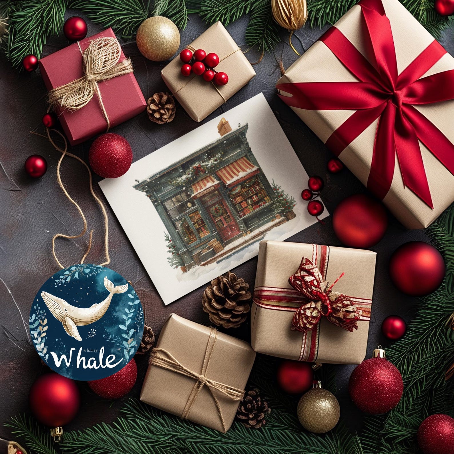 Christmas Storefront Clipart Bundle 12 Cute Winter Christmas Shop Clip ...