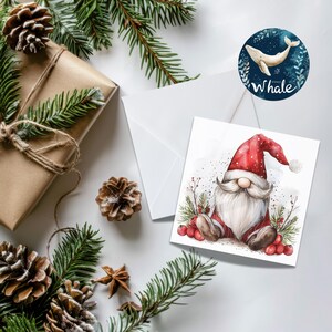 Watercolor Santa Gnome Clipart Bundle, Cute Festive Christmas Santa ...