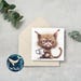 Watercolor Frazzled Coffee Cat Clipart: Funny Cartoon Tabby (digital ...
