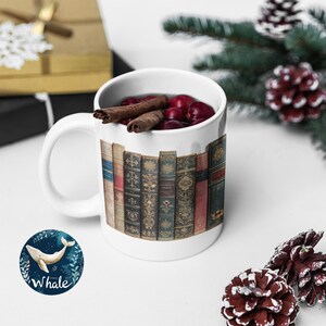 Christmas Book Spine Clipart Bundle, 20 Watercolor Ornate Vintage Gold ...
