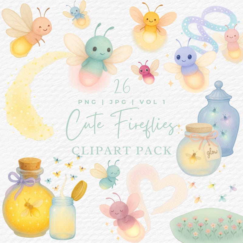 Firefly Clipart - Etsy