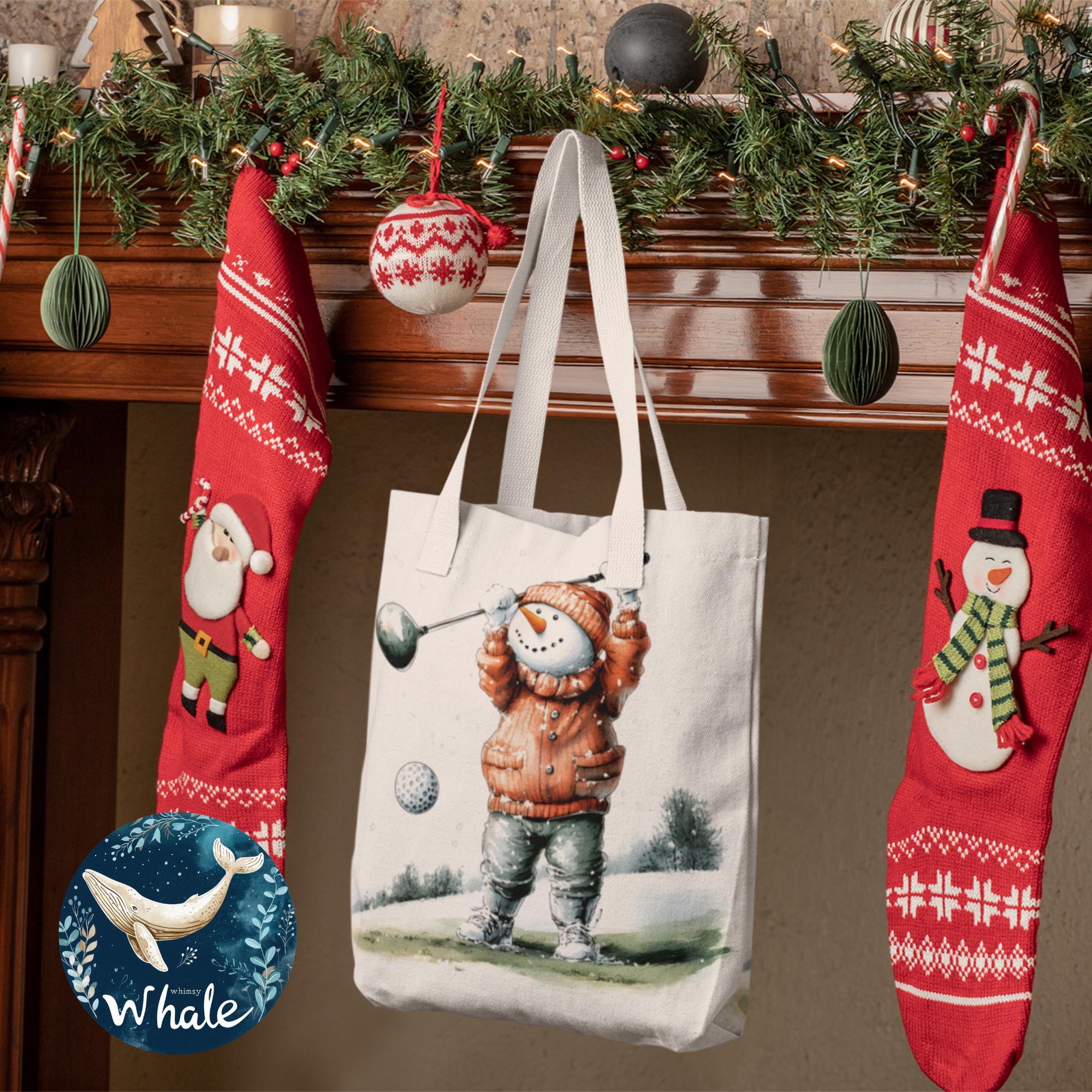 Watercolor Golf Snowman Clipart Bundle, Winter Holiday (digital ...