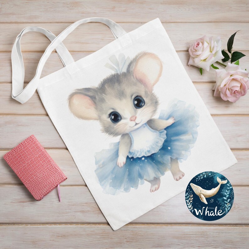 Watercolor Ballerina Mouse Clipart: Nursery Art (digital Download) - Etsy