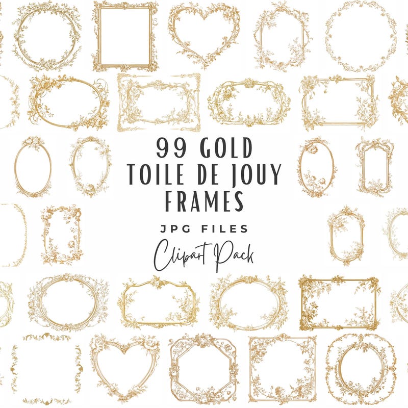 Gold Floral Picture Frame - Etsy