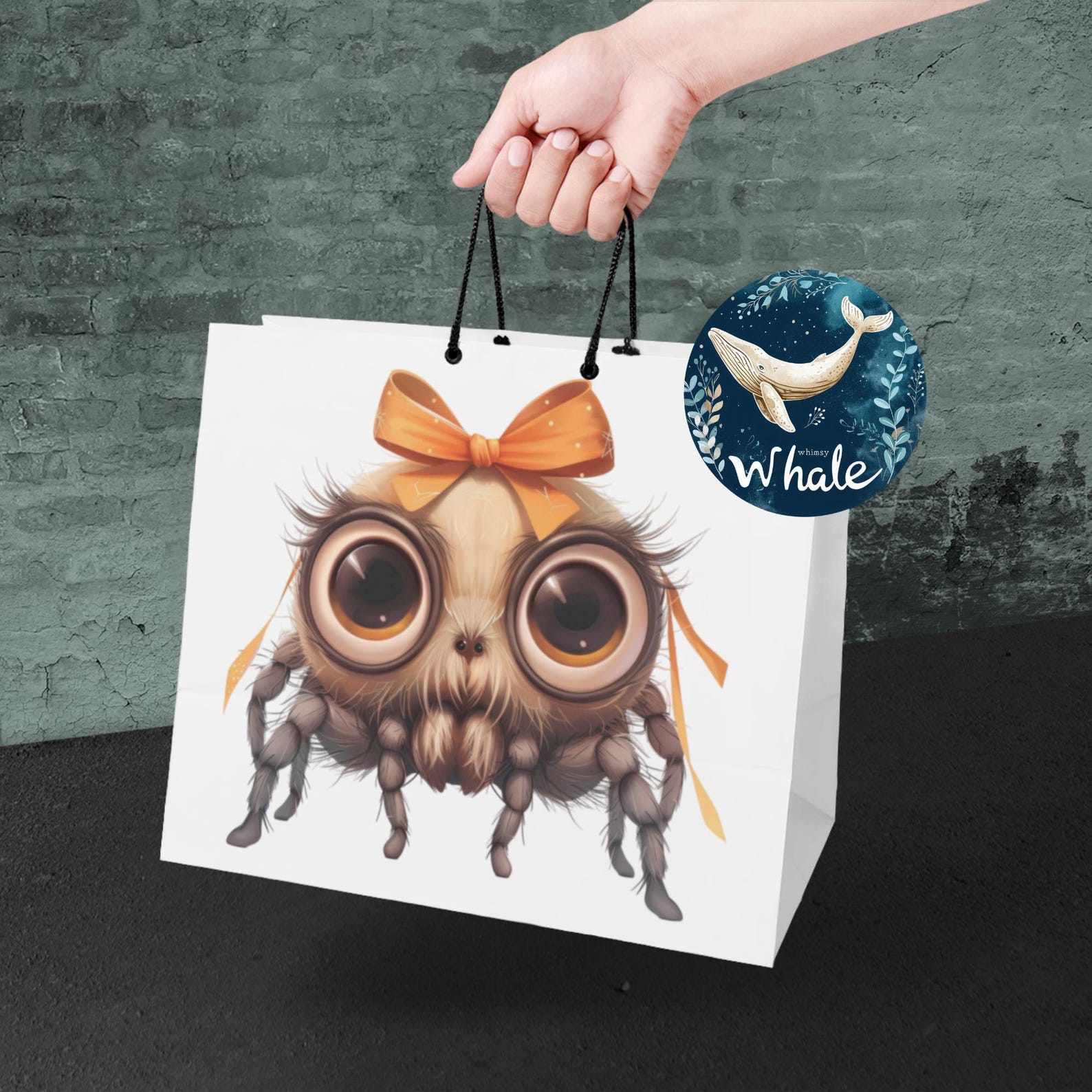 Quirky Spider Halloween Clipart Bundle | Whimsical Spider With Bow ...