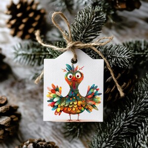 Quirky Turkey Clipart Bundle, Watercolor Funny Thanksgiving Holiday ...