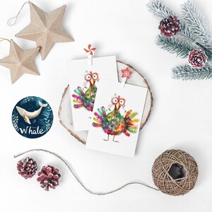 Quirky Turkey Clipart Bundle, Watercolor Funny Thanksgiving Holiday ...