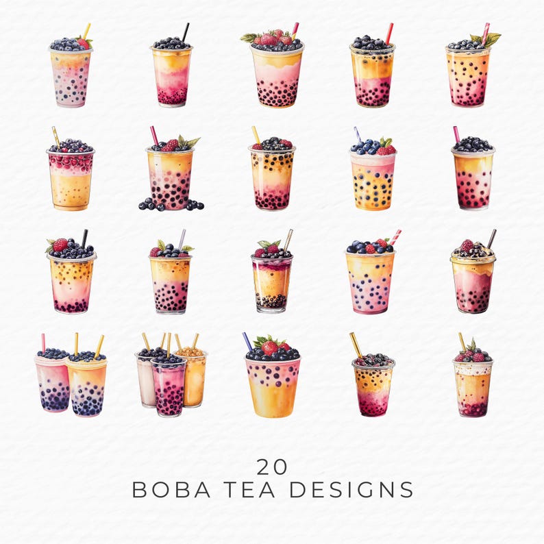 Bubble Tea Cute Boba Tea Clipart, Kawaii Boba Tea Milk Tea Clipart PNG ...