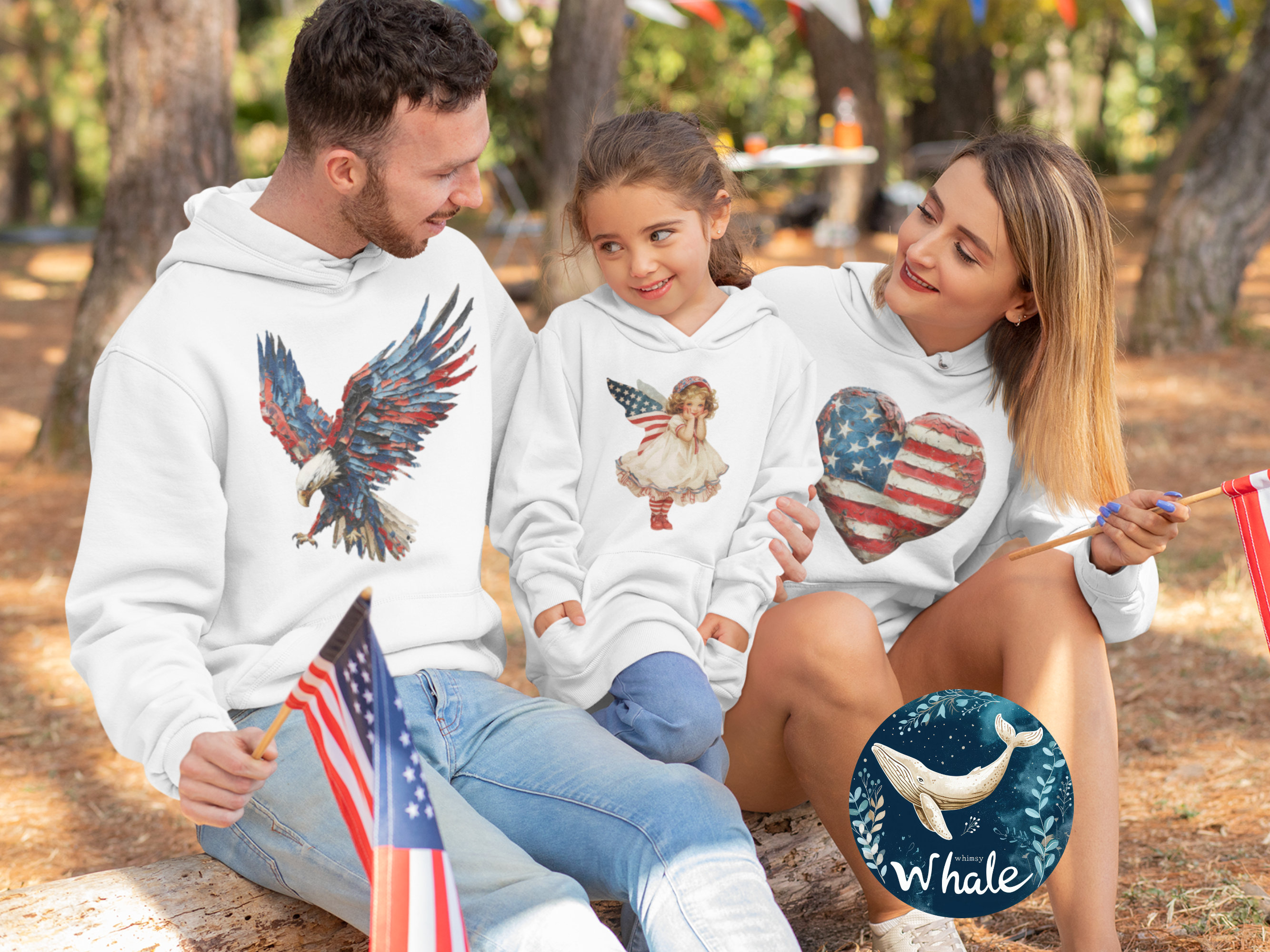 4th of July Fairy Clipart Bundle PNG JPEG, 21 Vintage Independence Day ...