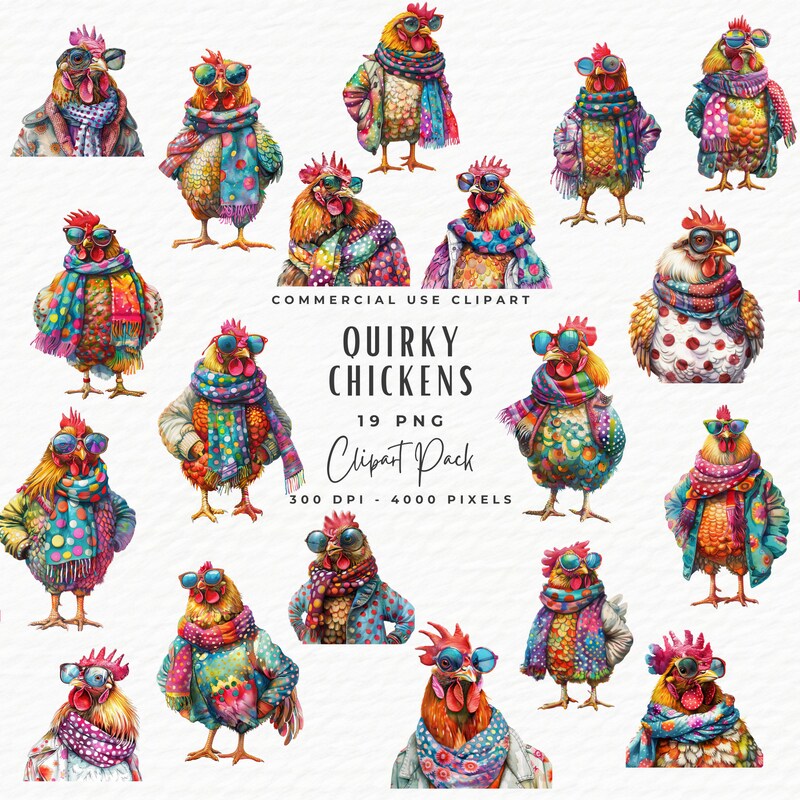 Whimsical Chicken - Etsy