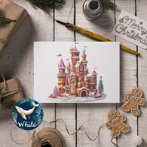 Gingerbread Castle Clipart Bundle, 16 Christmas Watercolor Cookie ...