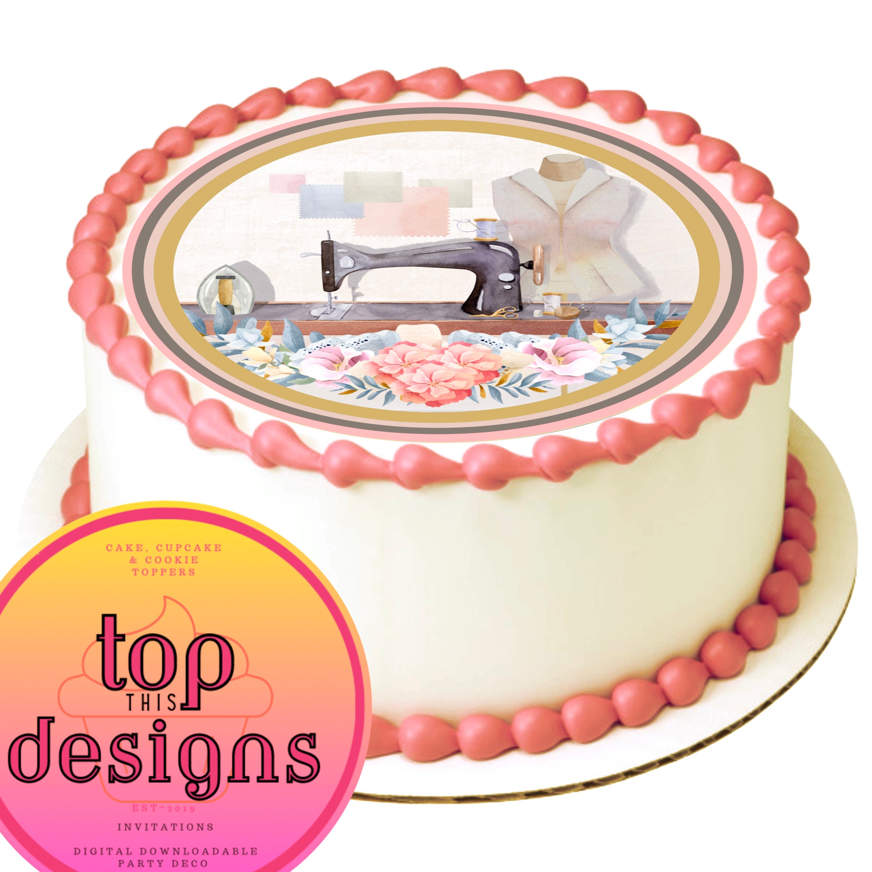Sewing Themed Cakes