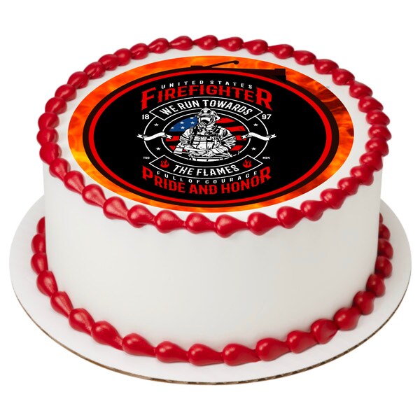 Firefighter Cake - Etsy