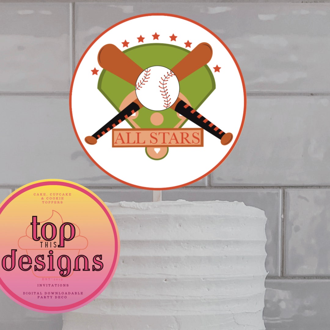 Printable All Star Baseball Party Deco/baseball Themed Birthday Deco ...