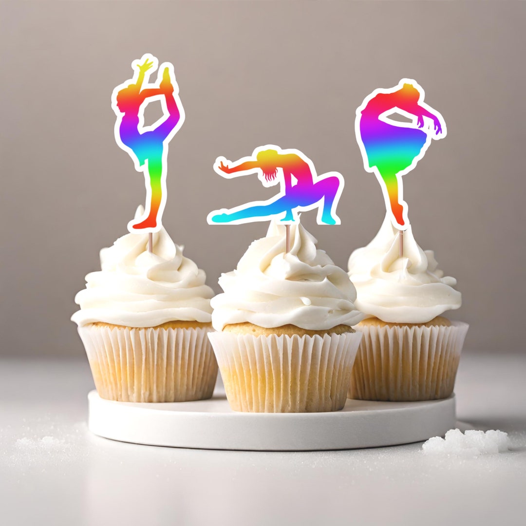 Printable Dancer Cupcake Toppers/ballerina Cupcake Toppers/dancer Poses ...