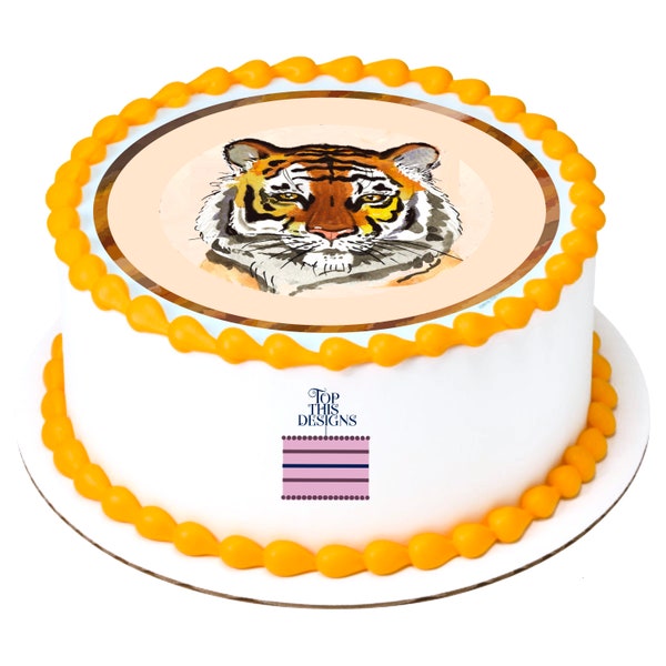 Tiger Cake - Etsy