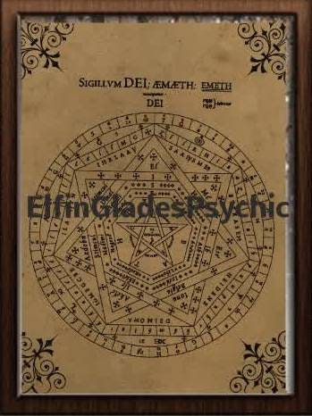 Sigil of Ameth Seal of God Sigillum Dei Aemeth Sacred Geometry Enochian ...