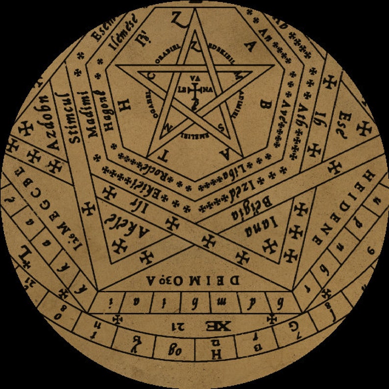 Sigil of Ameth Seal of God Sigillum Dei Aemeth Sacred Geometry Enochian ...