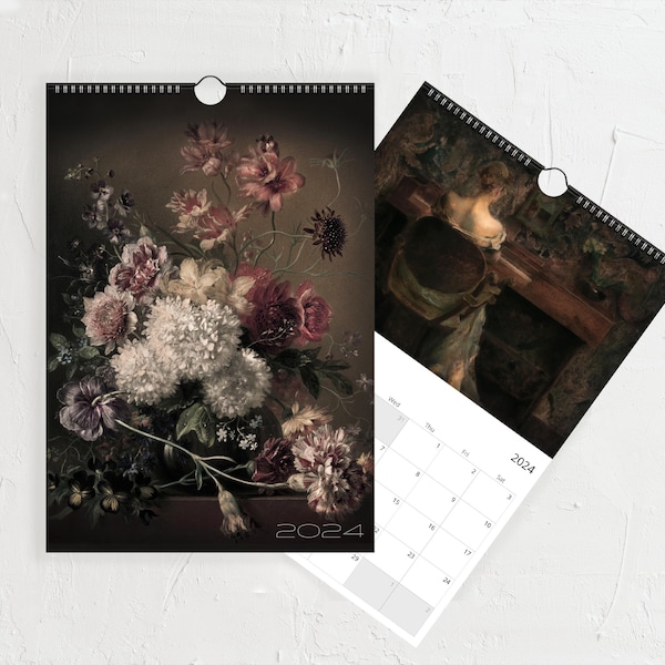 Antique Wall Calendar - Etsy