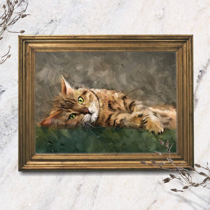 Tabby Cat Art - Etsy