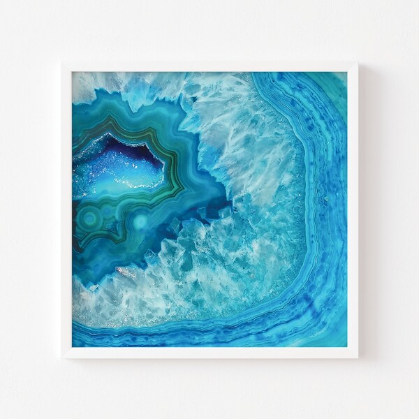Agate Art Print - Etsy