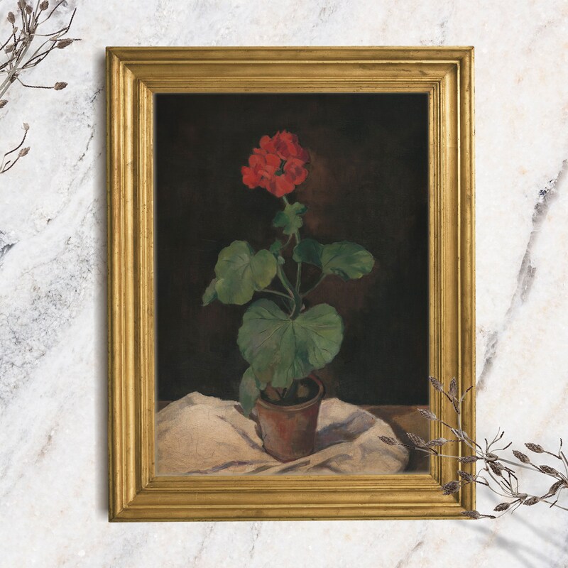 Geranium Print - Etsy