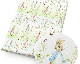 Rabbit Fabric | Etsy