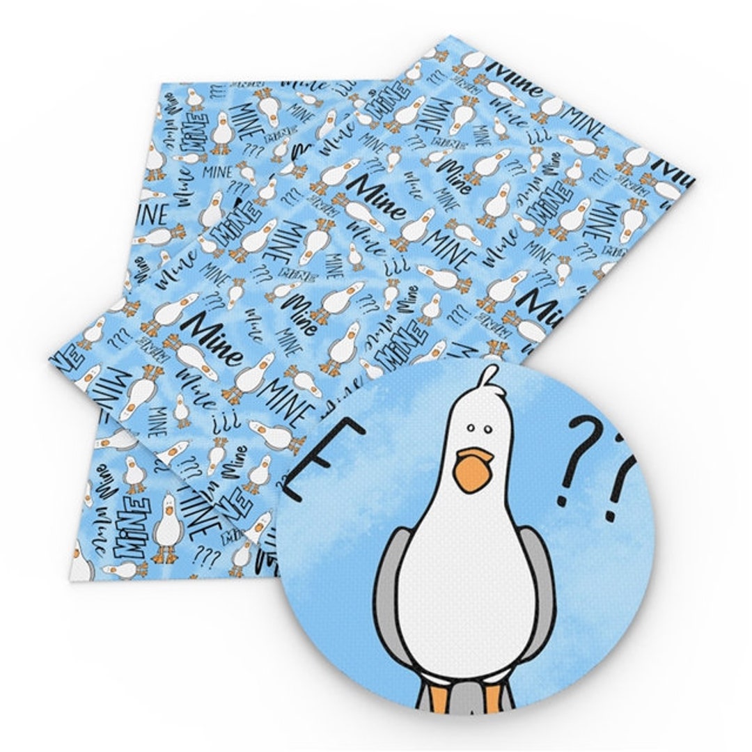 Mine! Seagull 100% Cotton Fabric - Etsy
