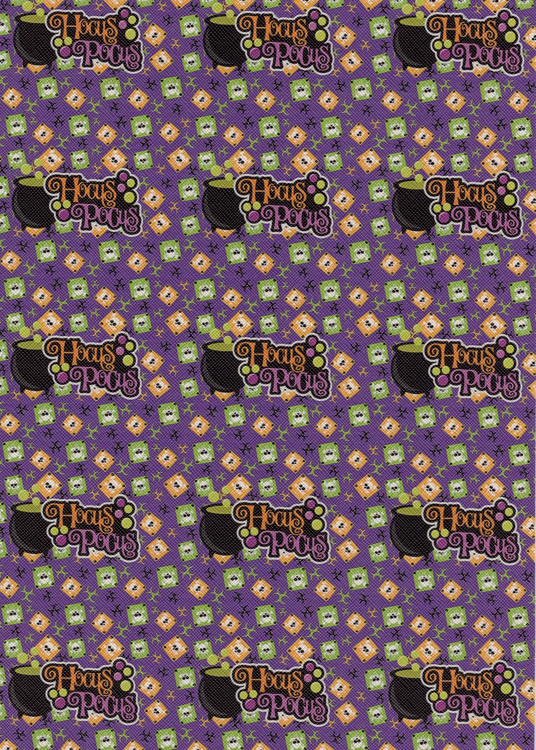 Hocus Pocus Halloween Fall Vinyl Leather Sheet for Bows Earrings ...