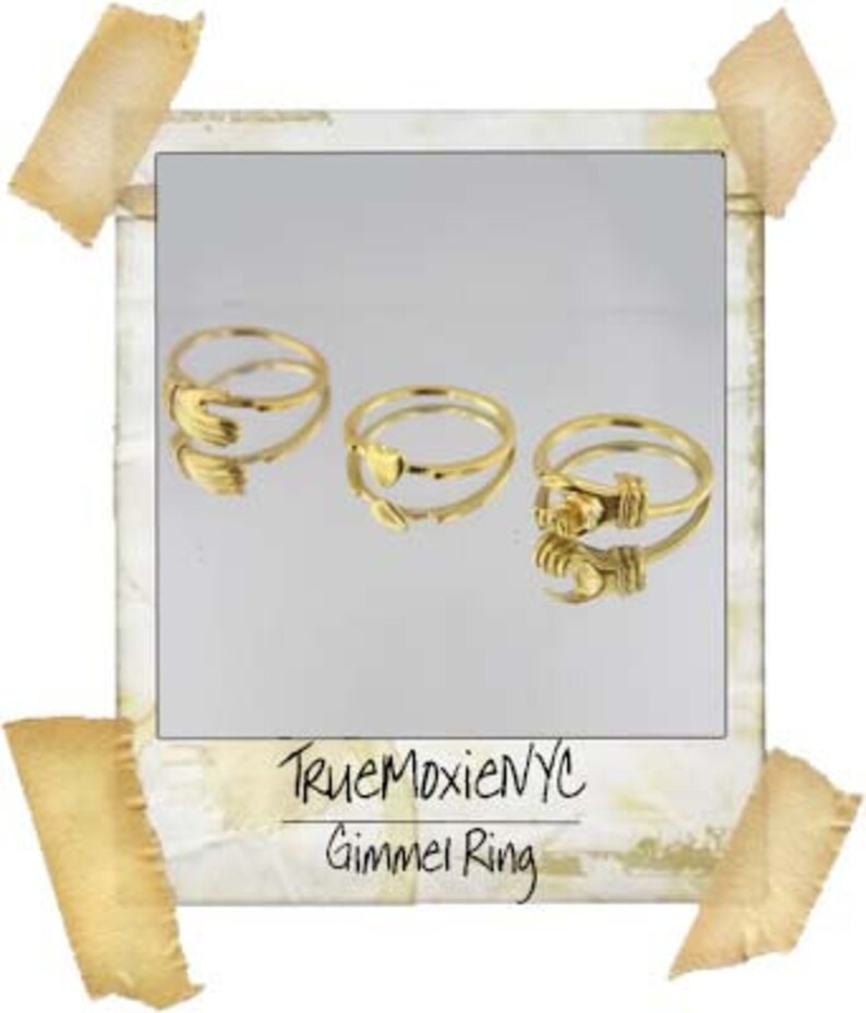 Gimmel Ring Fede Ring Heart & Hands Ring Claddagh Ring | Etsy