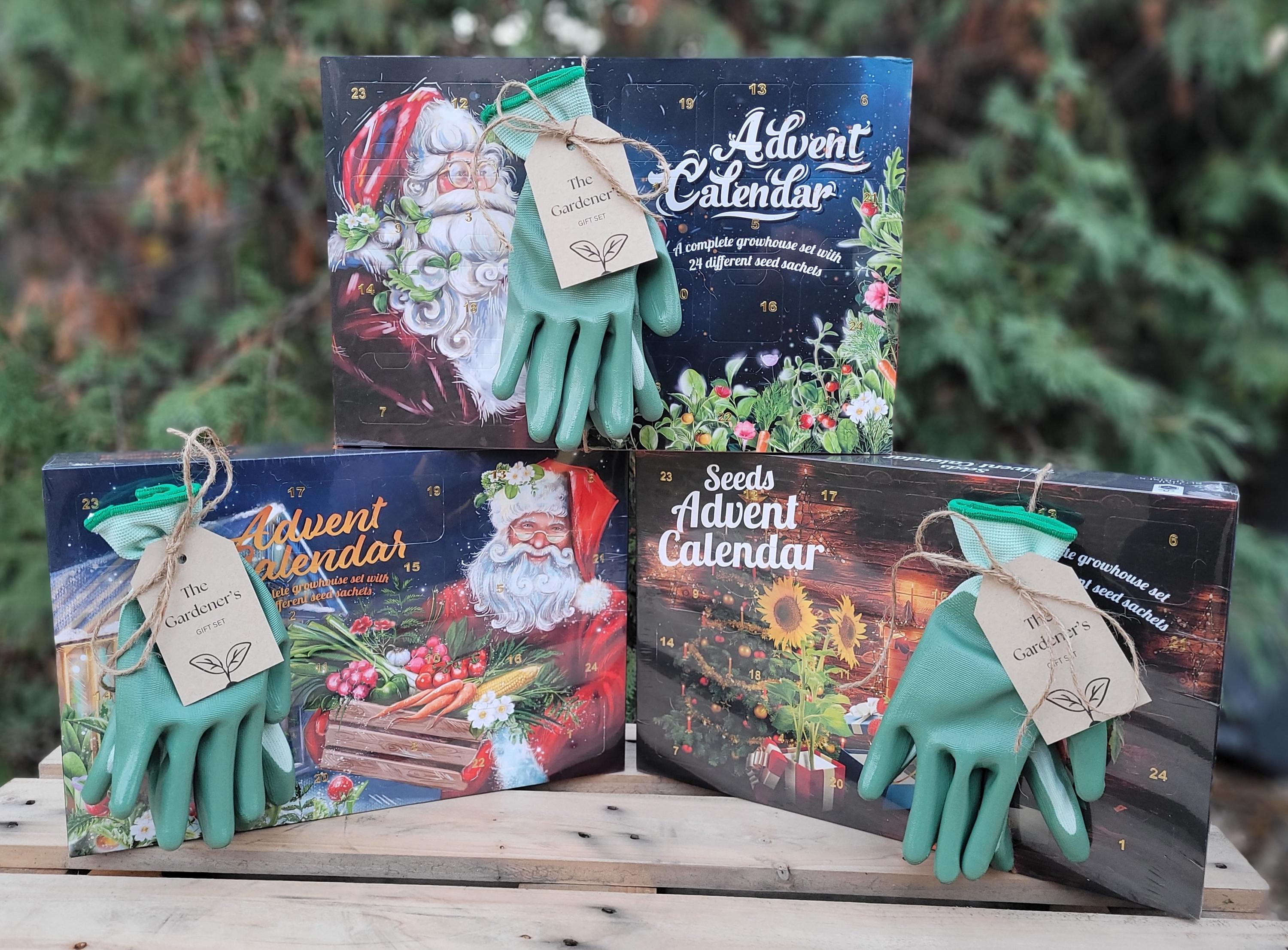Garden Lover's Advent Seed Calendar Complete Gift Set - Seeds, Dirt ...