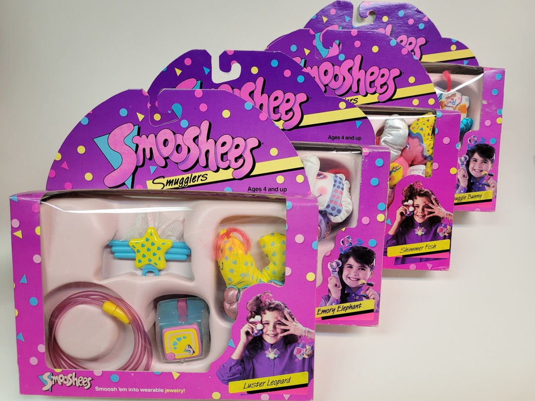 Vintage 1980's NEW in Box Smooshee's Smugglers & Cuddler Kid's Toys - Etsy
