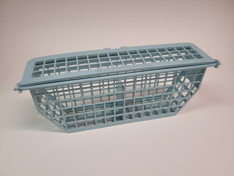 Vintage Kitchenaid Turquoise Blue Dishwasher Plastic Silverware Basket