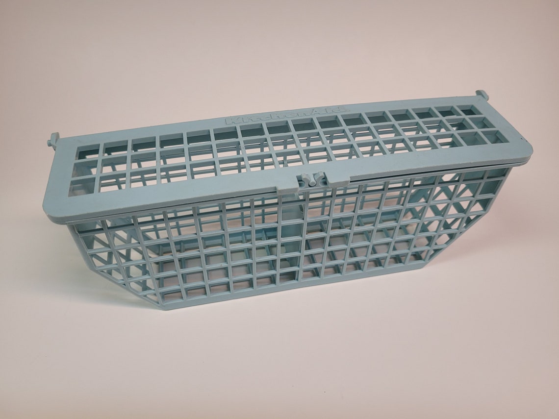 Vintage Kitchenaid Turquoise Blue Dishwasher Plastic Silverware Basket ...