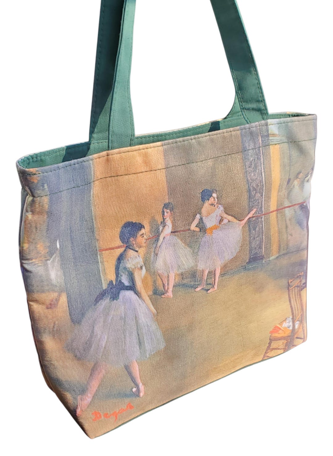 Ballet Dance Class Bag, Salamander Edgar Degas Original Art, Gift for ...