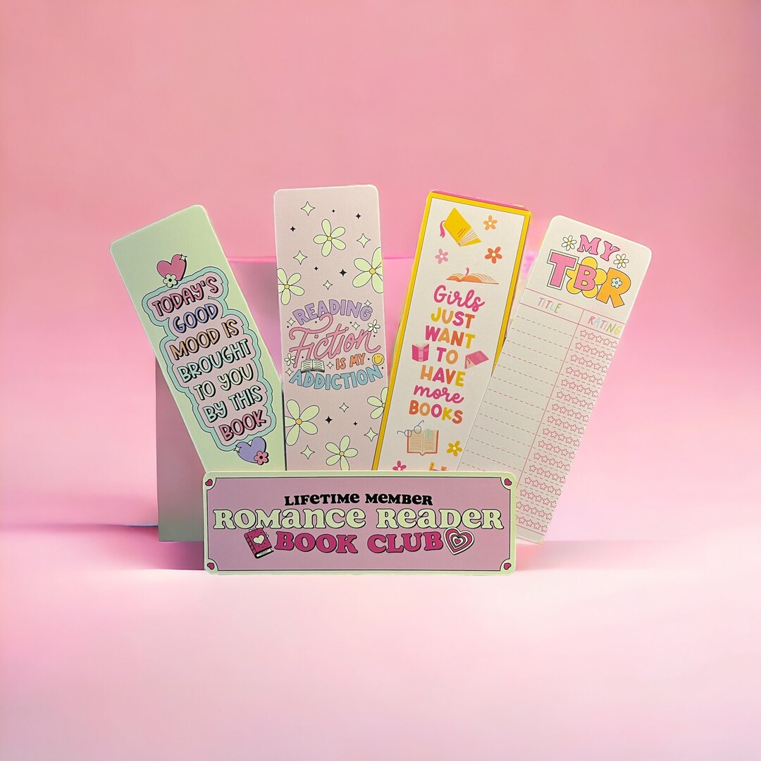 Romance Bookish TBR Bookmarks - Etsy