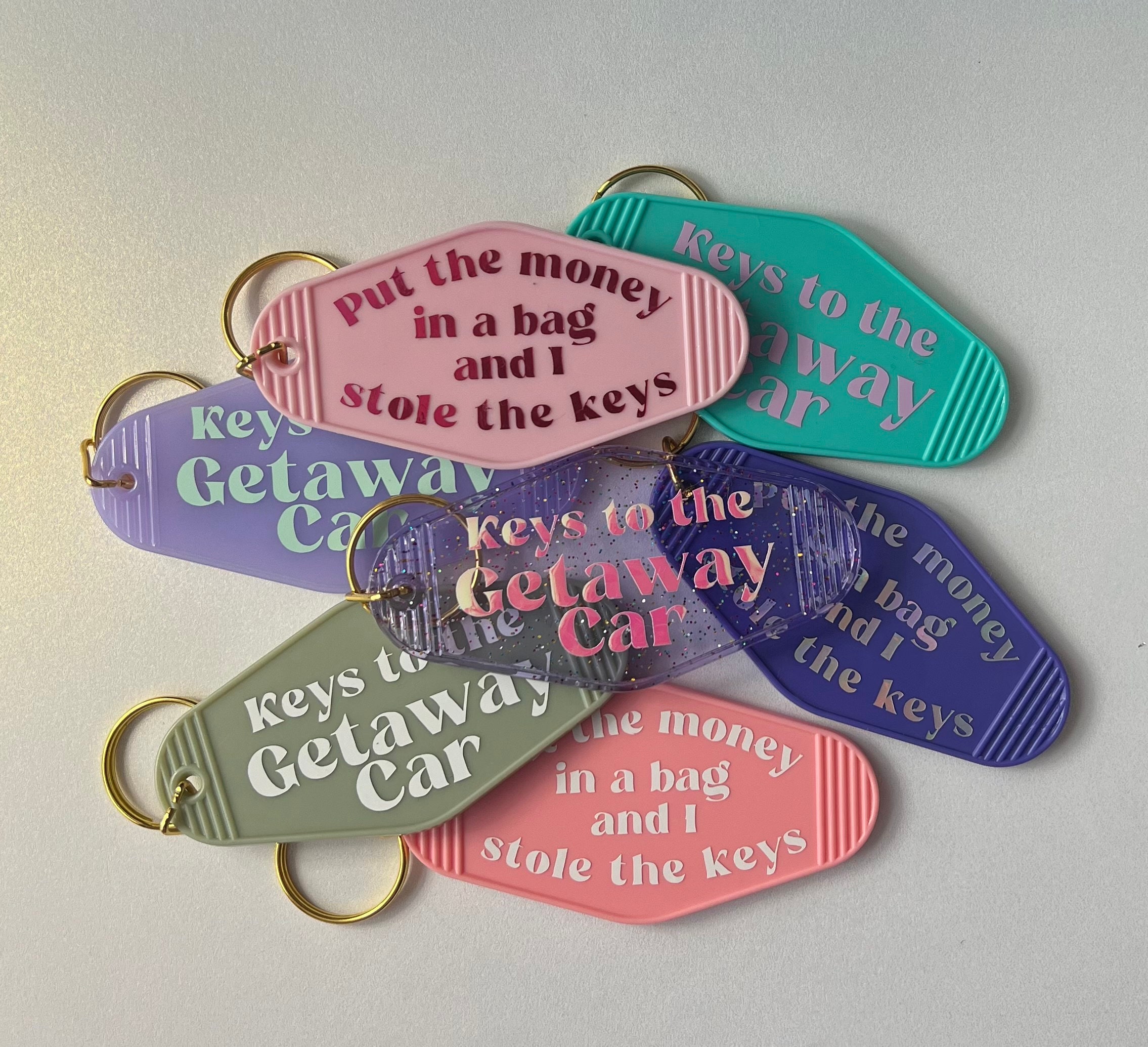 Getaway Car Motel Keyring - Etsy