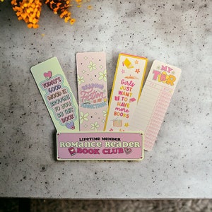 Romance Bookish TBR Bookmarks - Etsy