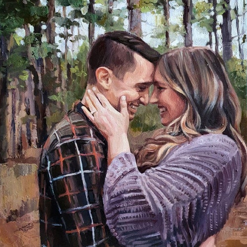 Custom Oil Painting Portrait From Photo Personal Portrait | Etsy
